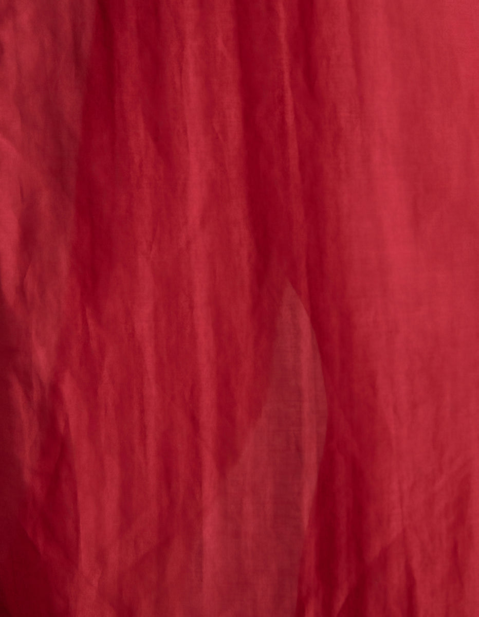 Sheer Period Red Silk Cotton (Sample Fabric) – NAOMI NOMI